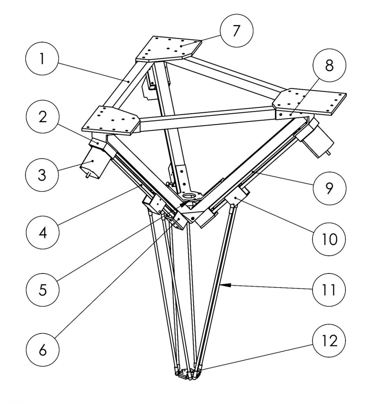 Design and Control of a 3-DoF Linear Delta Manipulator – Jakub Kaminski
